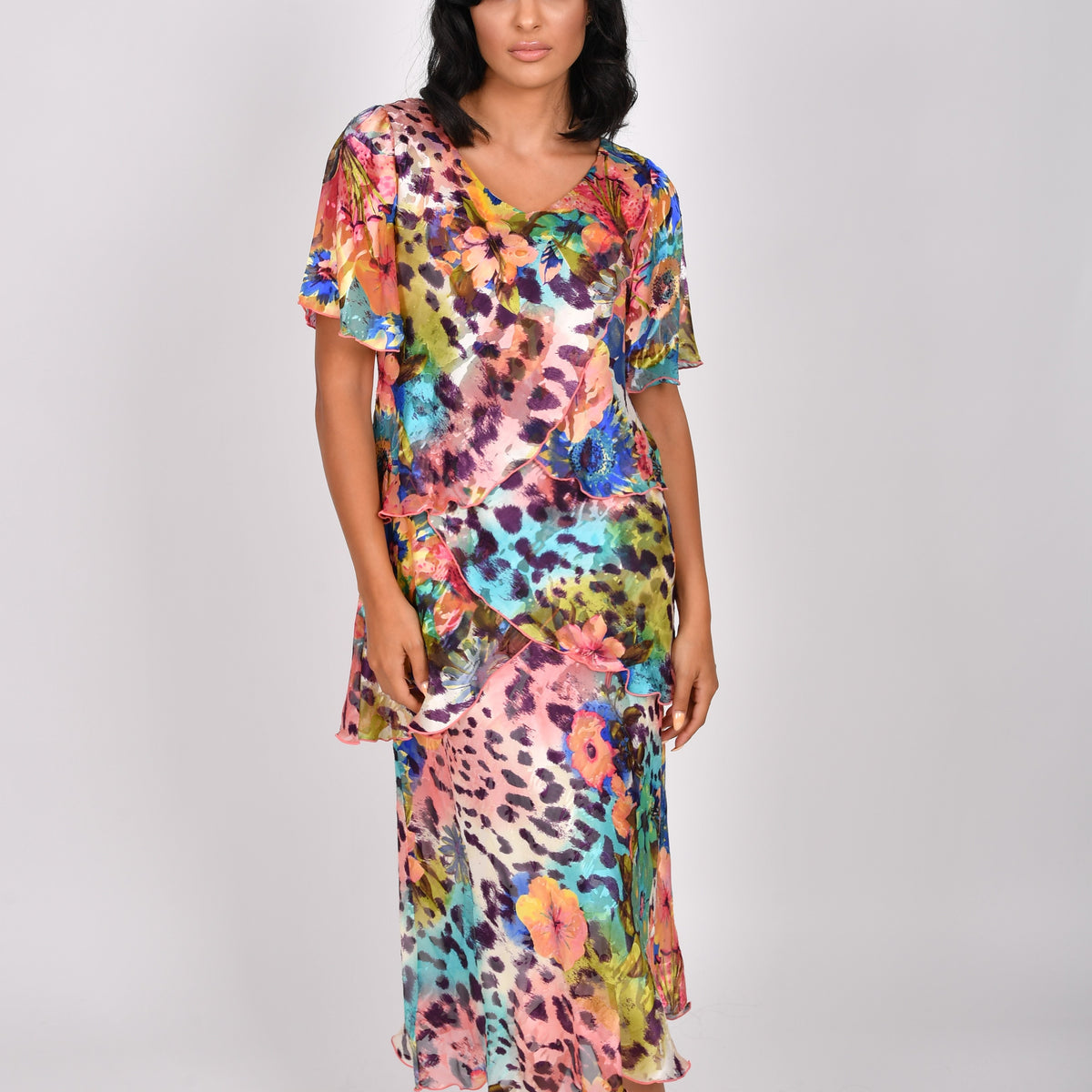 ALLISON Silk Dress 61161 – Solitaire Fashions Darwen